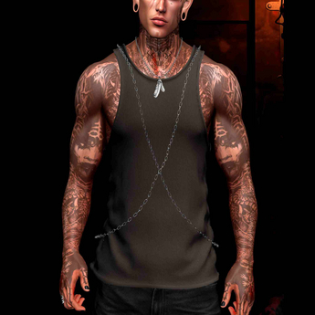 Second Life Marketplace - Savage - Tank Chains // Dark Brown